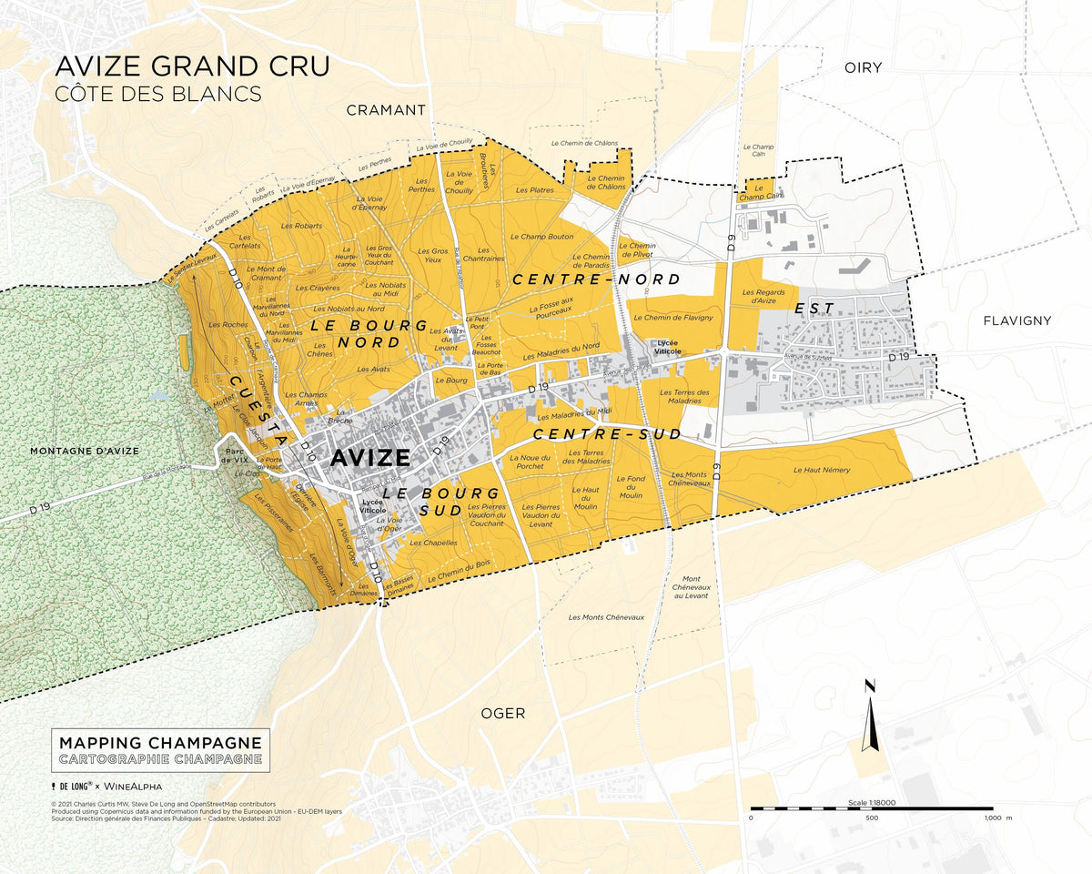 Avize Grand Cru, Côte des Blancs – De Long