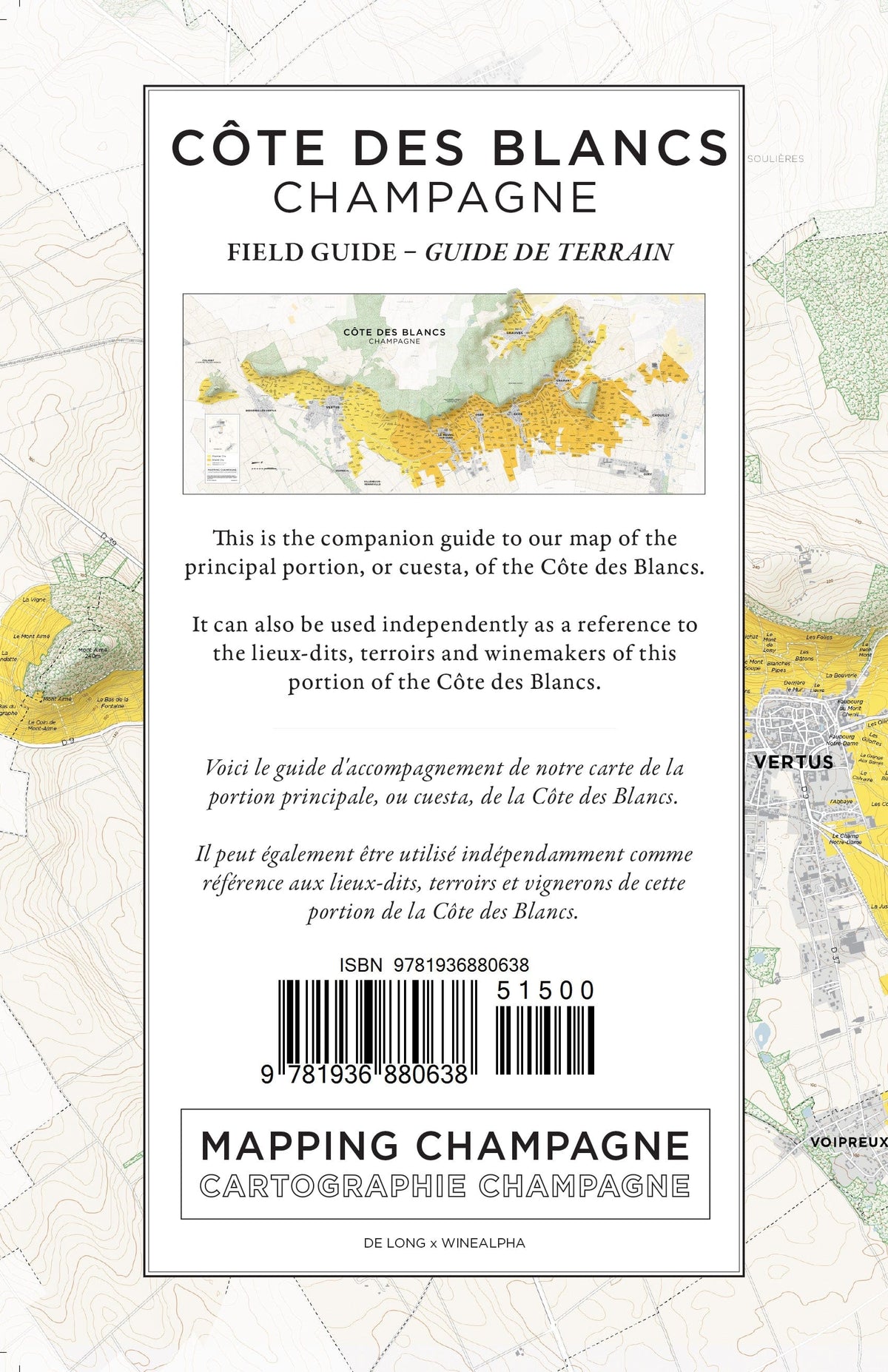 Côte des Blancs Map – De Long