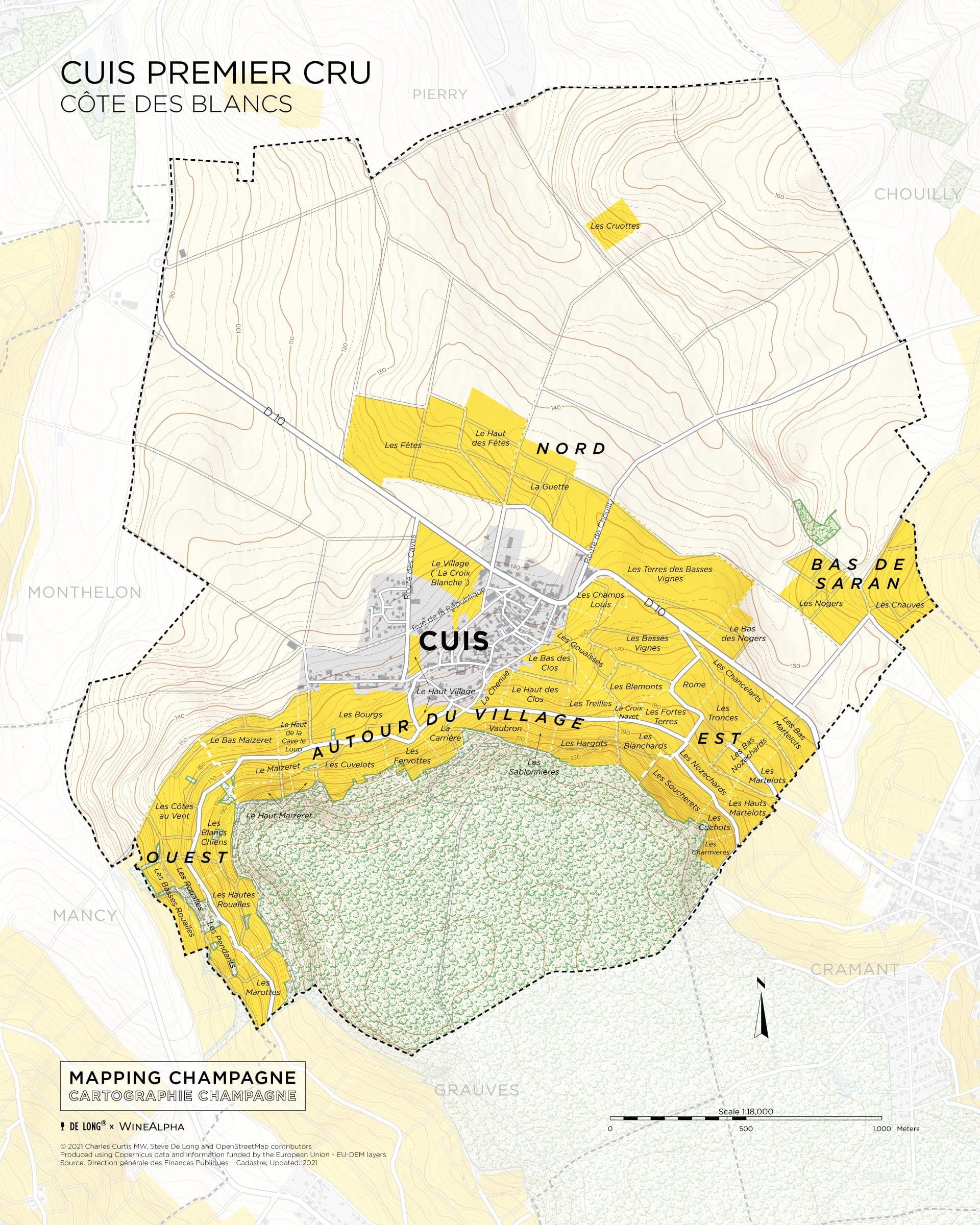 Cuis Premier Cru, Côte des Blancs – De Long