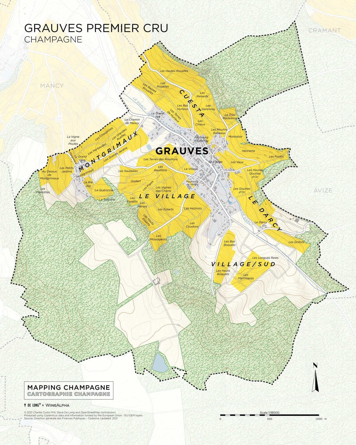 Grauves Premier Cru, Côte des Blancs – De Long