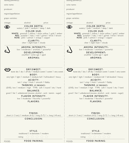 Wine Tasting Notebooks – De Long